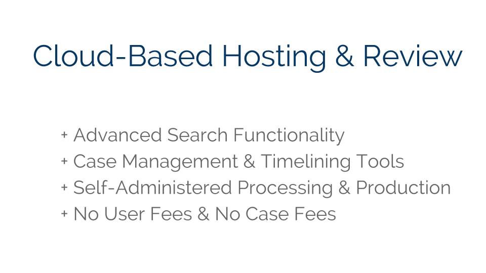 Lexbe Cloud Litigation Document Management; eDiscovery Software & Services